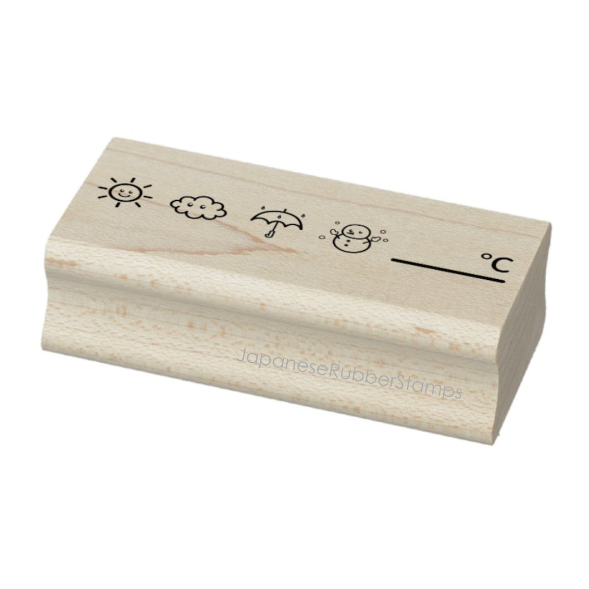 Weather icons journal stamp – Japanese Rubber Stamps