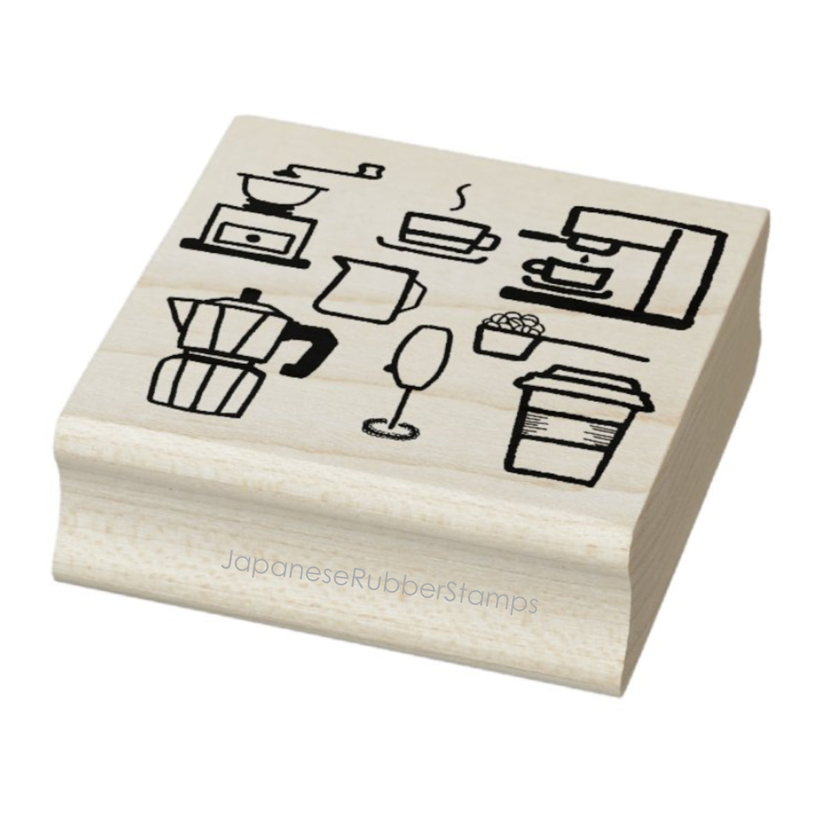 Cafe lover rubber stamp – Japanese Rubber Stamps