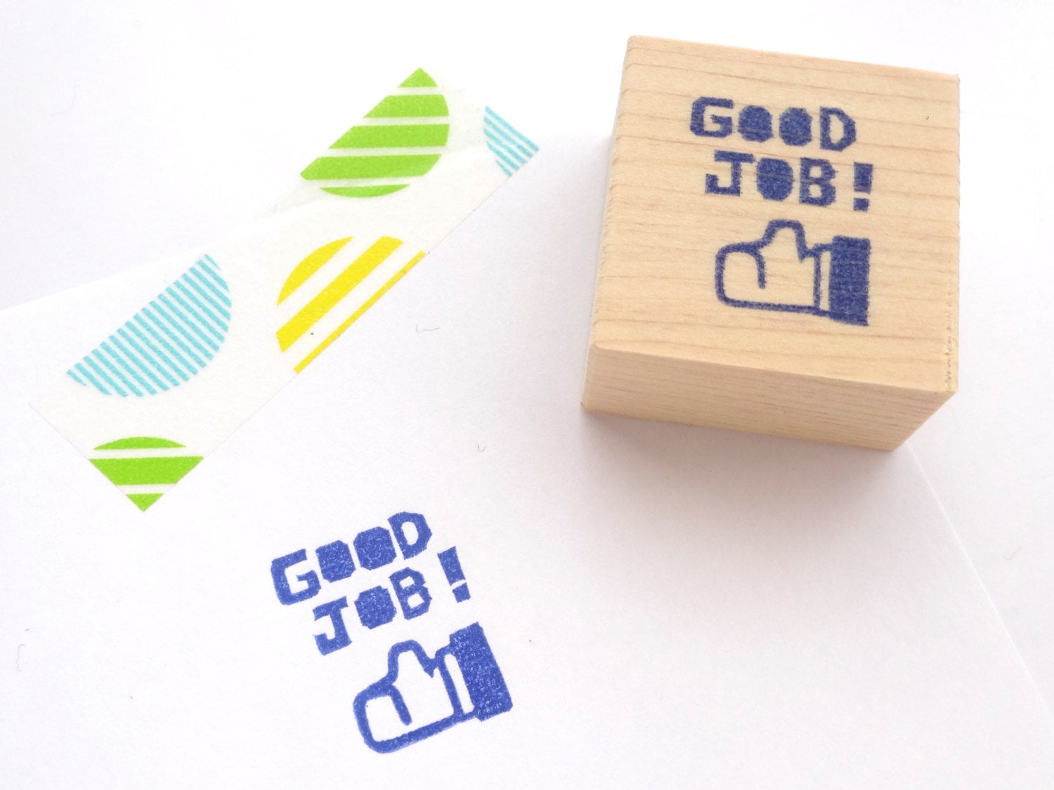 Good Job rubber stamp, Japanese rubber stamps, Good button rubber stam ...