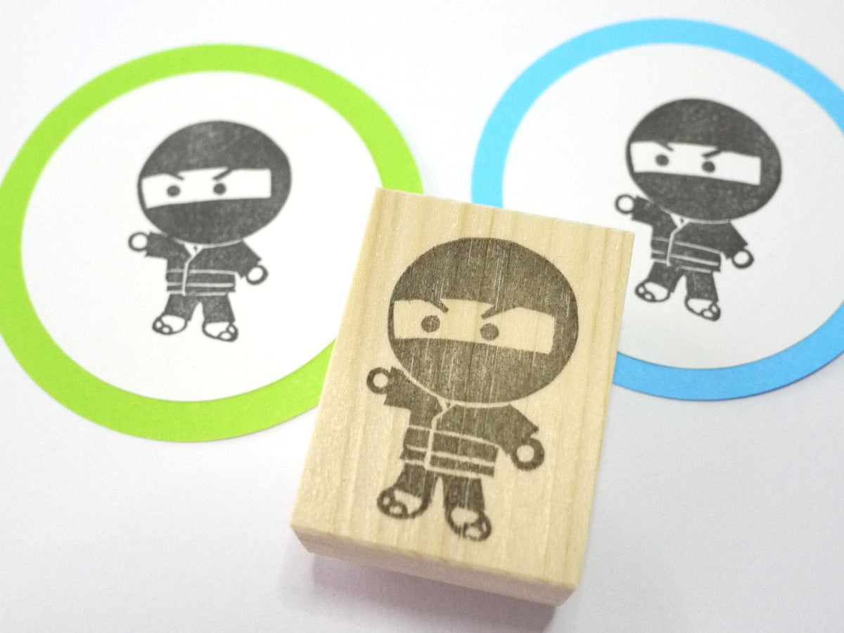 Ninja stamp, Ninja birthday party, Japanese rubber stamps, Japanese ca ...