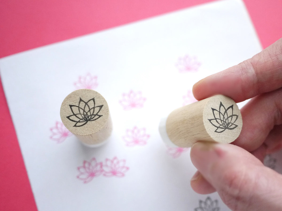 Lotus flower wedding decoration stamp, Japanese rubber stamp, Japanese ...