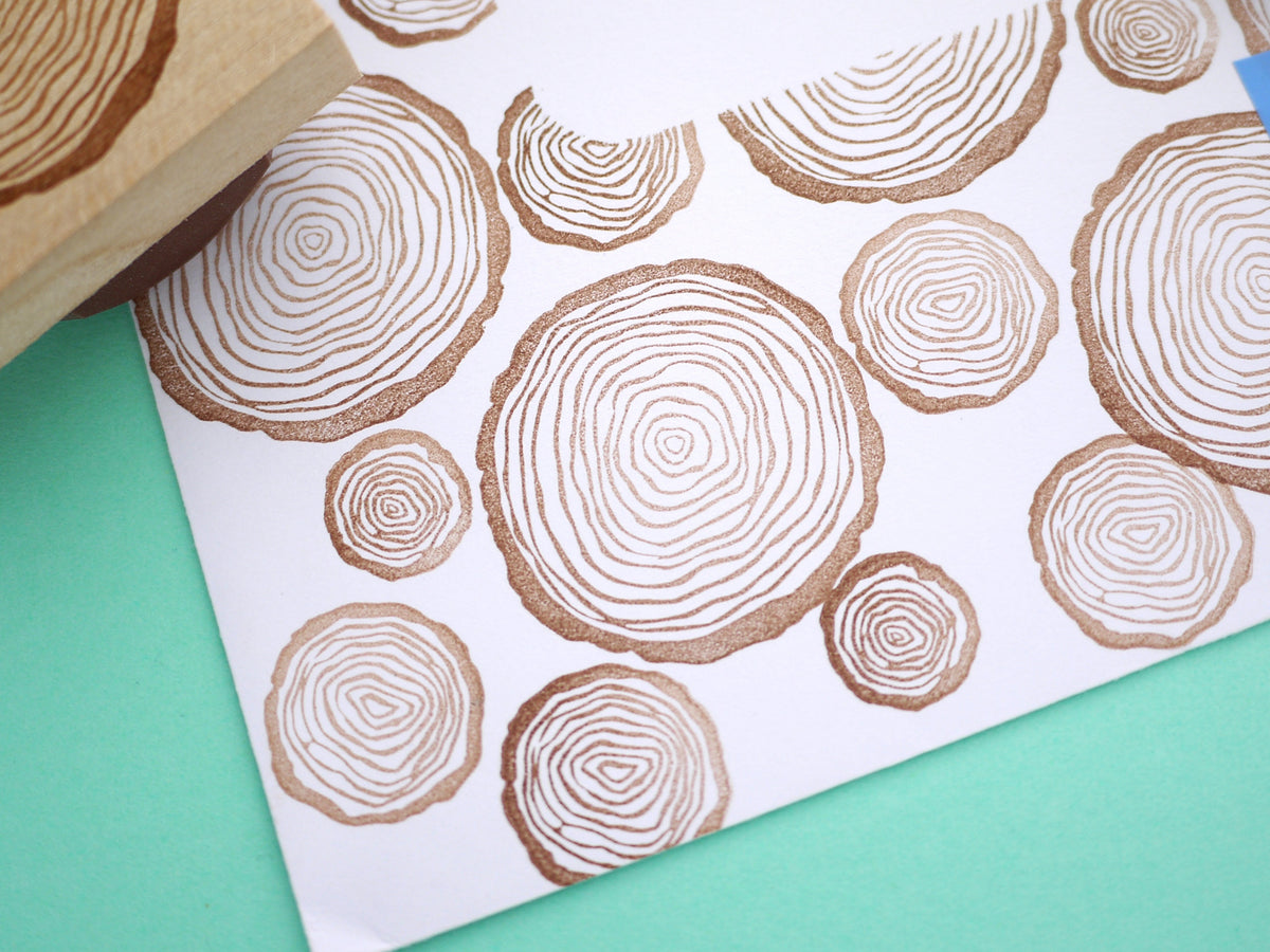 Tree ring invitation, Stump rubber stamp, Wedding rubber stamp, Unique ...