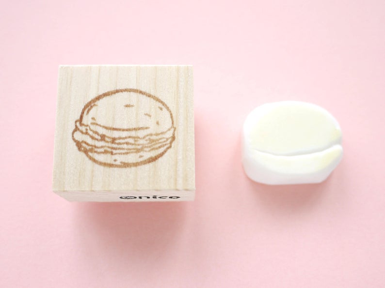 Macaron decoration stamp, Wedding stamp, Personalized stamp wedding ...